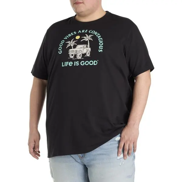 LIFE IS GOOD Big & Tall Good Vibes Graphic Tee