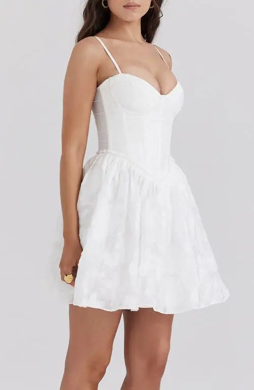 House Of Cb Nerissa Corset Bodice Fit & Flare Minidress