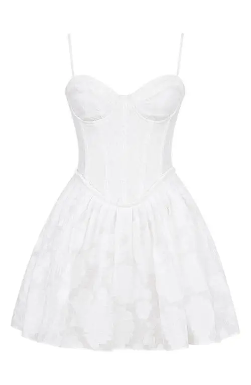 House Of Cb Nerissa Corset Bodice Fit & Flare Minidress