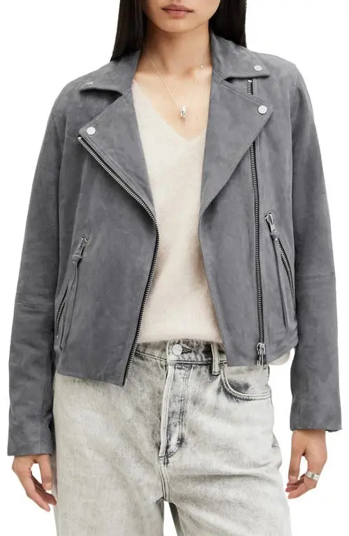 ALLSAINTS Dalby Suede Moto Jacket
