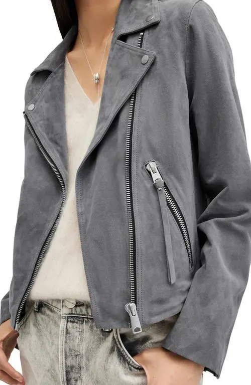 ALLSAINTS Dalby Suede Moto Jacket