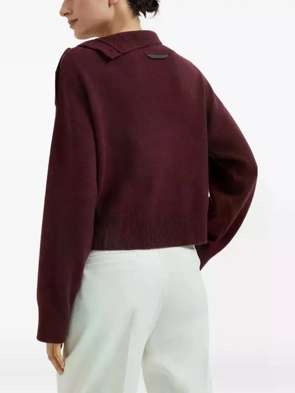 Brunello Cucinelli Cashmere Sweater With Button Detail