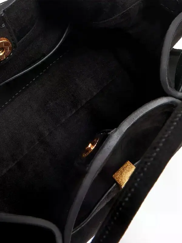 Jw Pei Hana Slouchy Suede Shoulder Bag - Black
