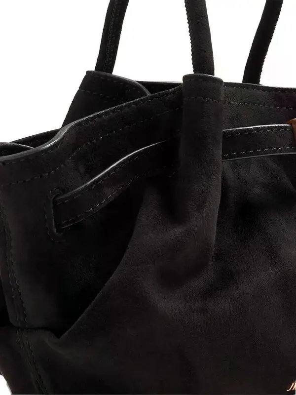 Jw Pei Hana Slouchy Suede Shoulder Bag - Black