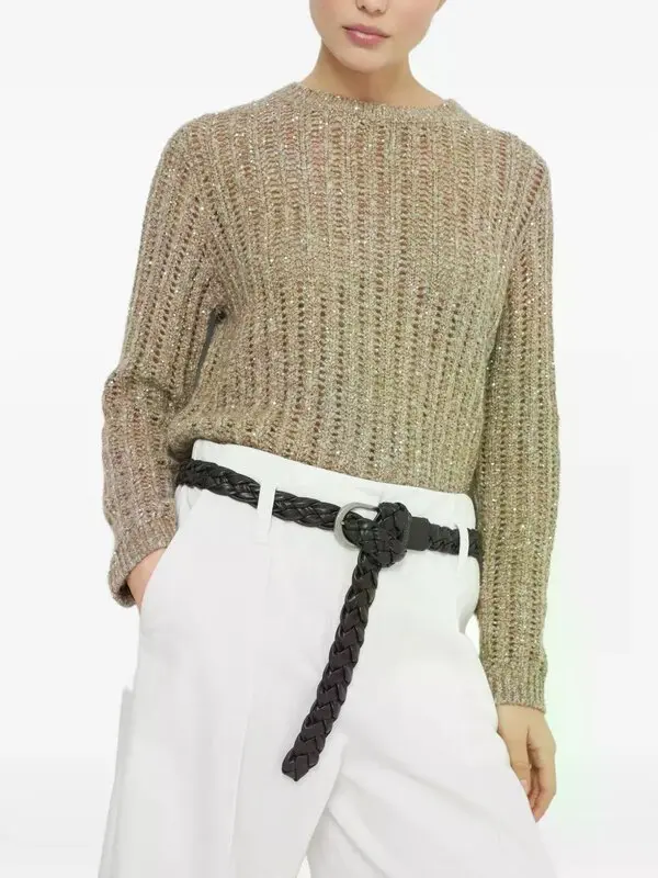 Brunello Cucinelli Sequin-embellished Sweater