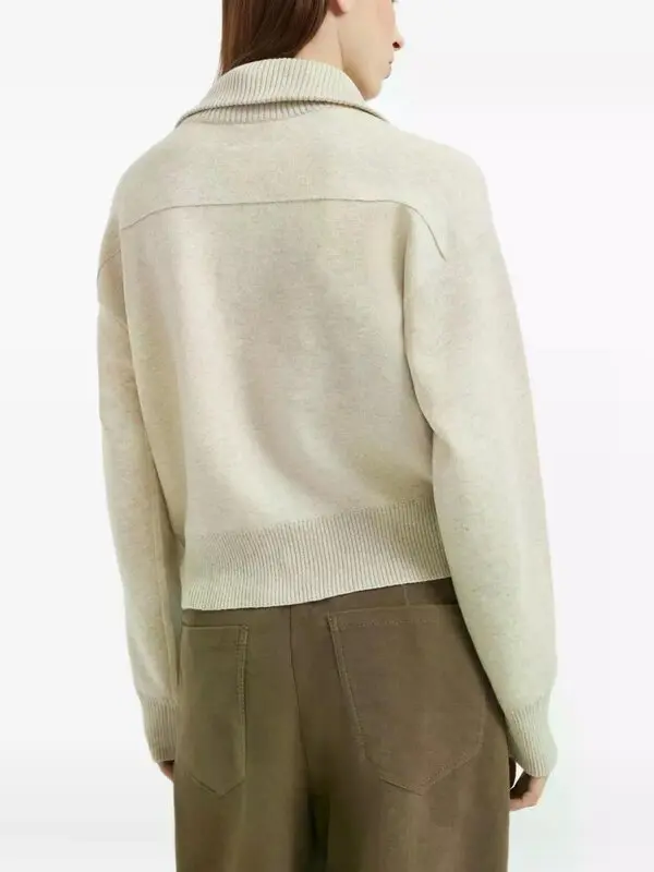 Brunello Cucinelli Double-knit Cardigan - Neutrals