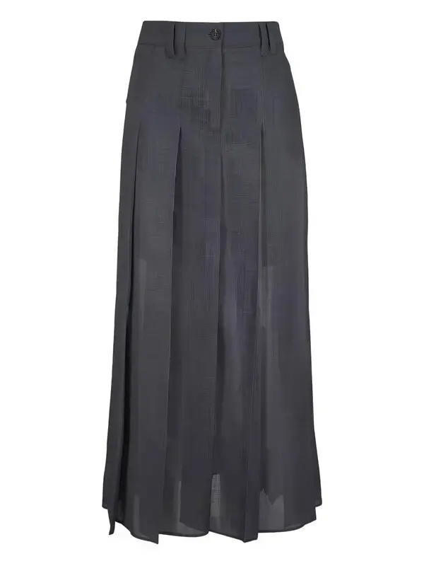 Brunello Cucinelli Pleated Maxi Skirt