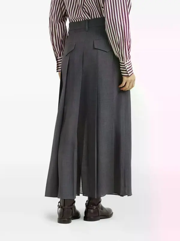 Brunello Cucinelli Pleated Maxi Skirt