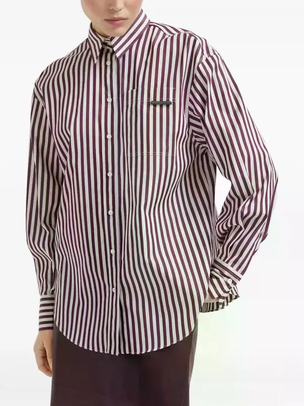 Brunello Cucinelli Striped Shirt - Red
