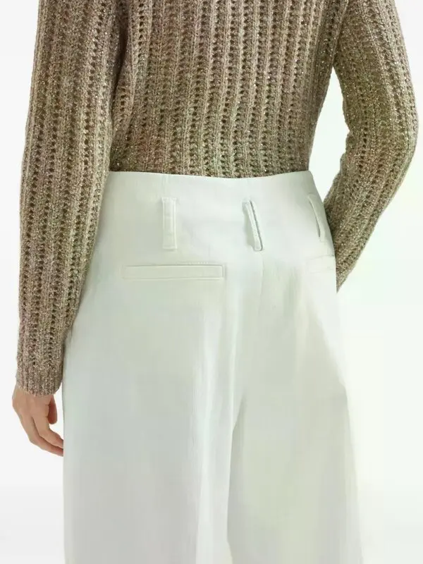 Brunello Cucinelli - Cotton Flared Trousers