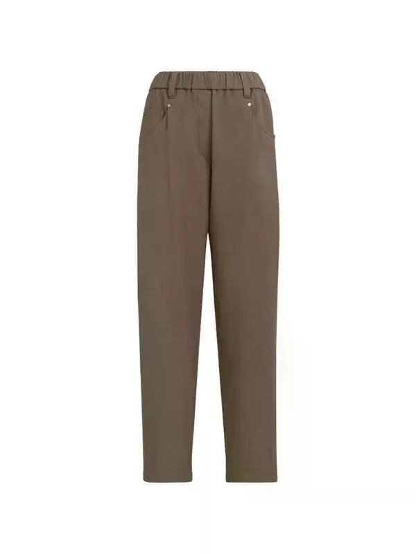 Brunello Cucinelli High-waisted Trousers - Brown