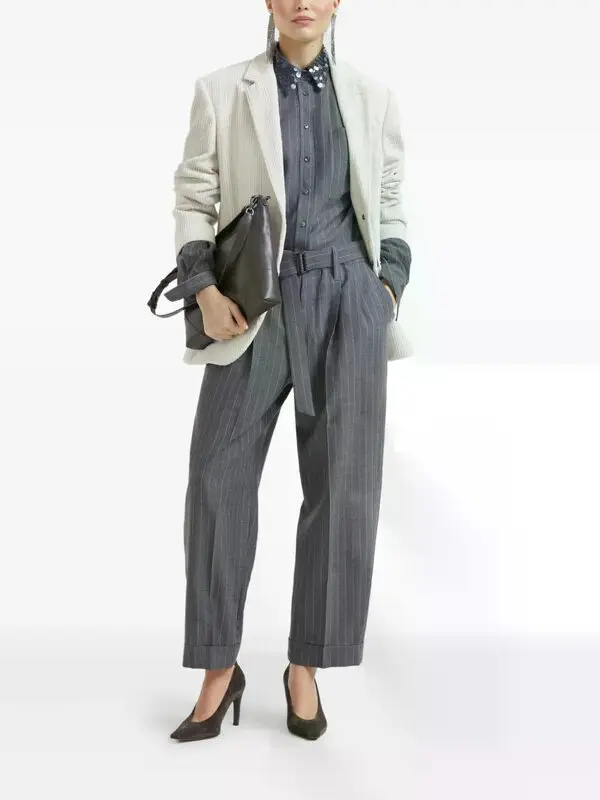 Brunello Cucinelli Pinstripe Sartorial Trousers
