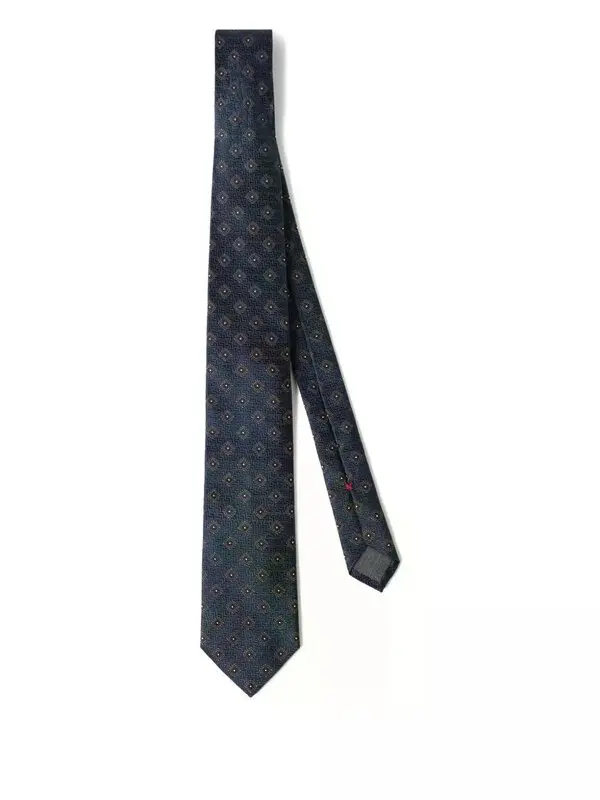 Brunello Cucinelli Patterned-jacquard Tie - Blue