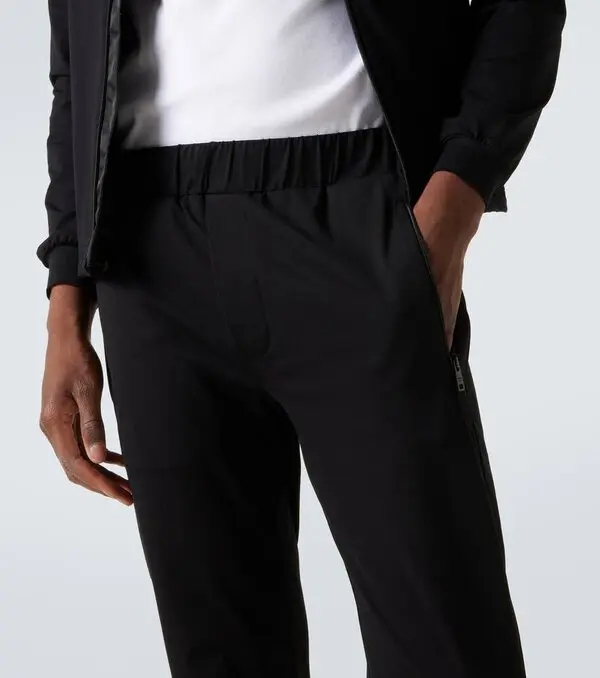 Prada Technical Cotton-blend Slim Pants
