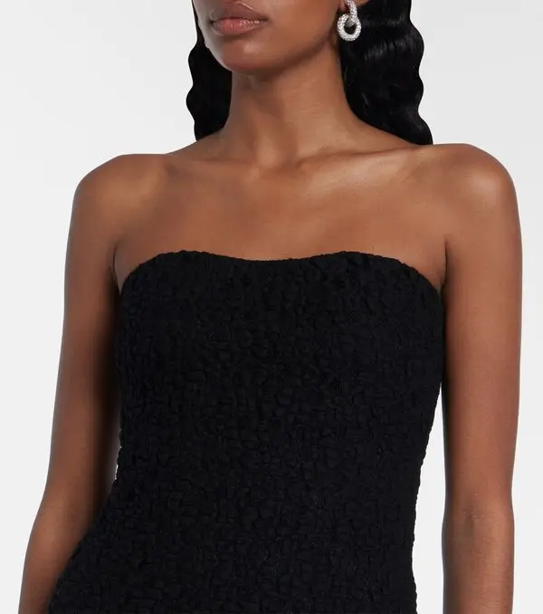 Max Mara Elegante Luciana Strapless Midi Dress