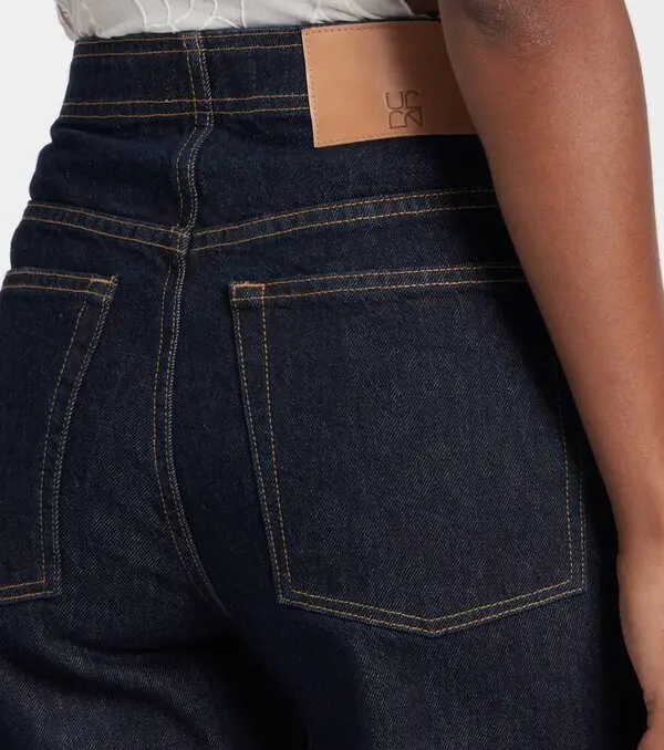 Ulla Johnson Bianca High-rise Wide-leg Jeans - Blue