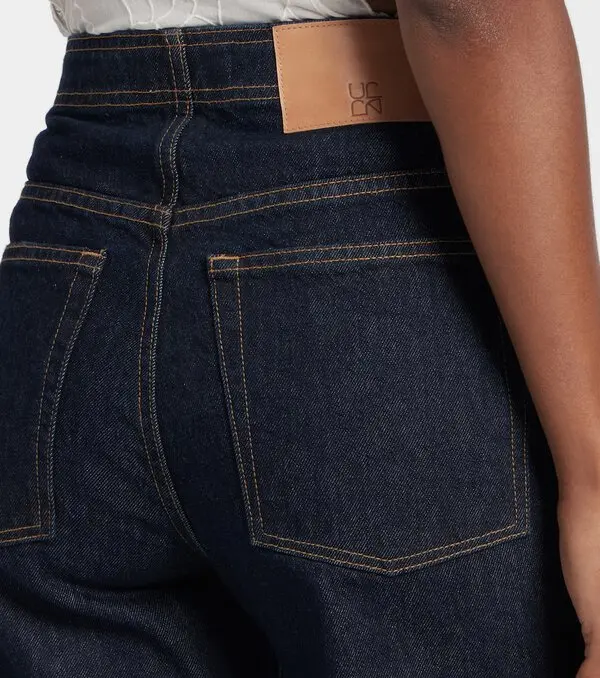 Ulla Johnson Bianca High-rise Wide-leg Jeans - Blue
