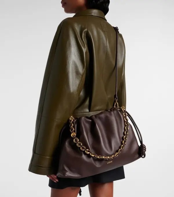 Loewe Flamenco Large Leather Shoulder Bag
