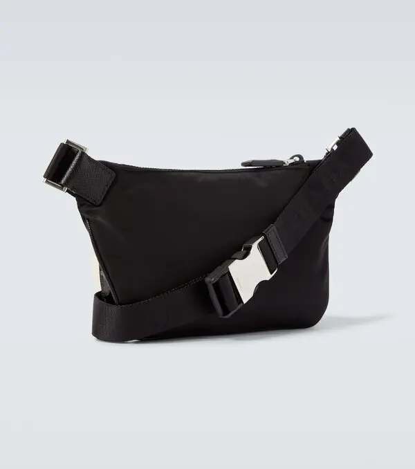 Prada Re-nylon Leather-trimmed Belt Bag