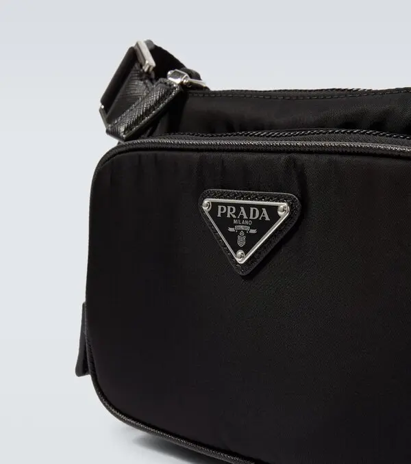 Prada Re-nylon Leather-trimmed Belt Bag