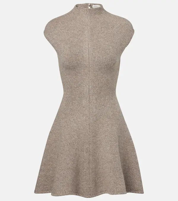 Magda Butrym Cashmere-blend Minidress - Beige