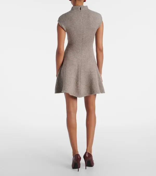 Magda Butrym Cashmere-blend Minidress - Beige