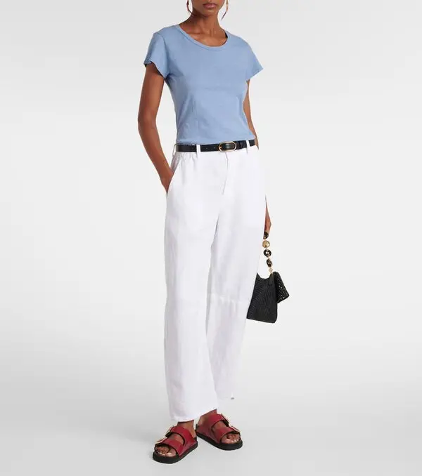 Velvet By Graham & Spencer Odelia Cotton T-shirt - Blue