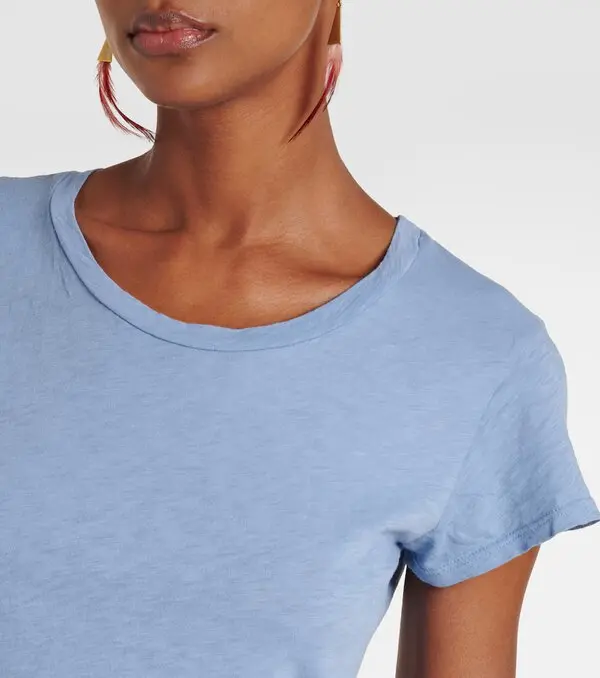 Velvet By Graham & Spencer Odelia Cotton T-shirt - Blue
