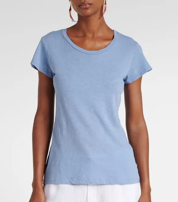 Velvet By Graham & Spencer Odelia Cotton T-shirt - Blue