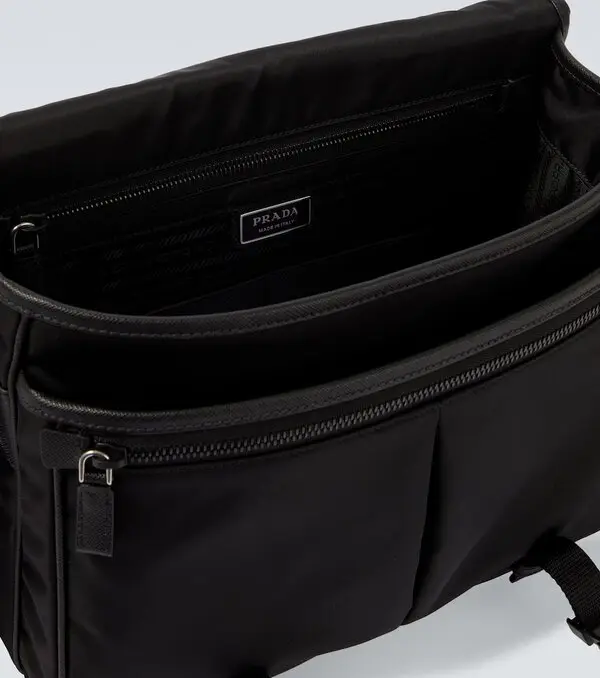 Prada Re-nylon Messenger Bag - Black