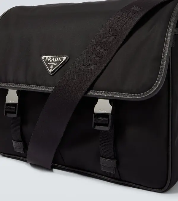 Prada Re-nylon Messenger Bag - Black