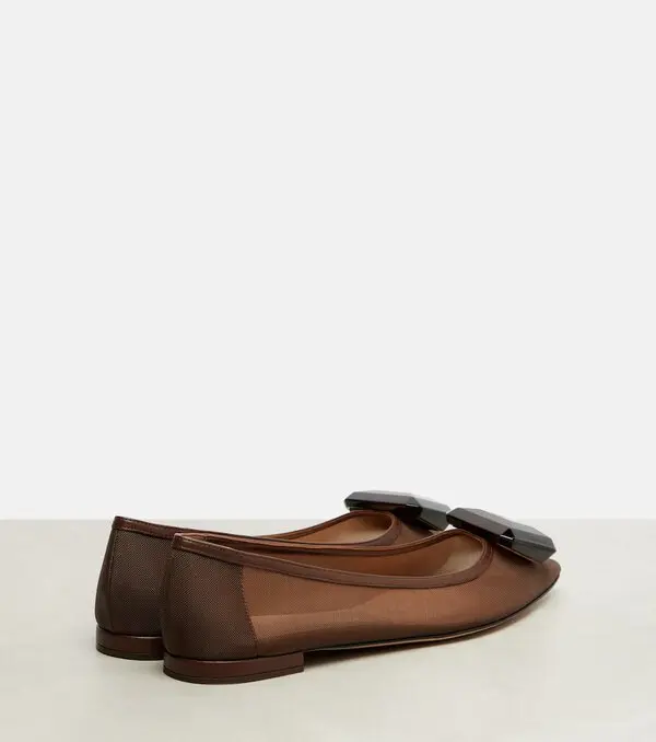 GIANVITO ROSSI Jaipur Embellished Ballet Flats