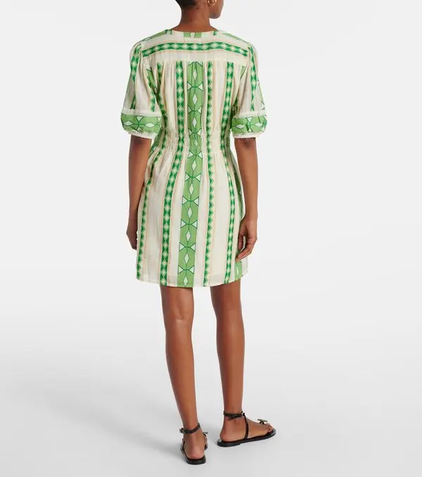 Velvet By Graham & Spencer Lucy Patterned Cotton Minidress
