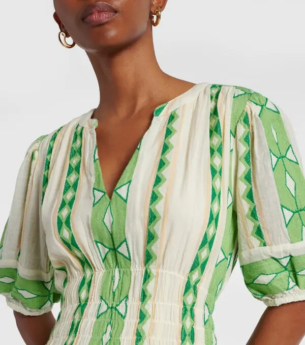 Velvet By Graham & Spencer Lucy Patterned Cotton Minidress