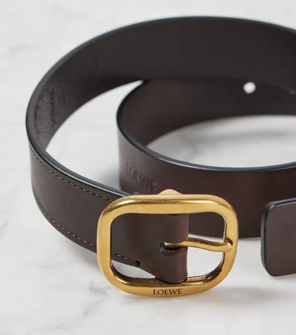 Loewe Leather Belt - Brown