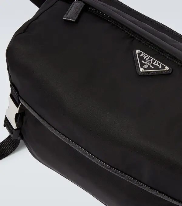 Prada Re-nylon And Leather-trimmed Shoulder Bag