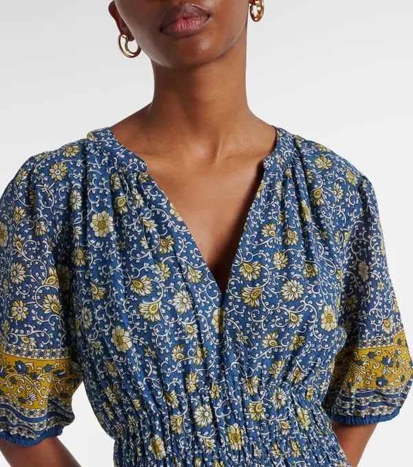 Velvet By Graham & Spencer Natalia Floral Cotton Maxi Dress