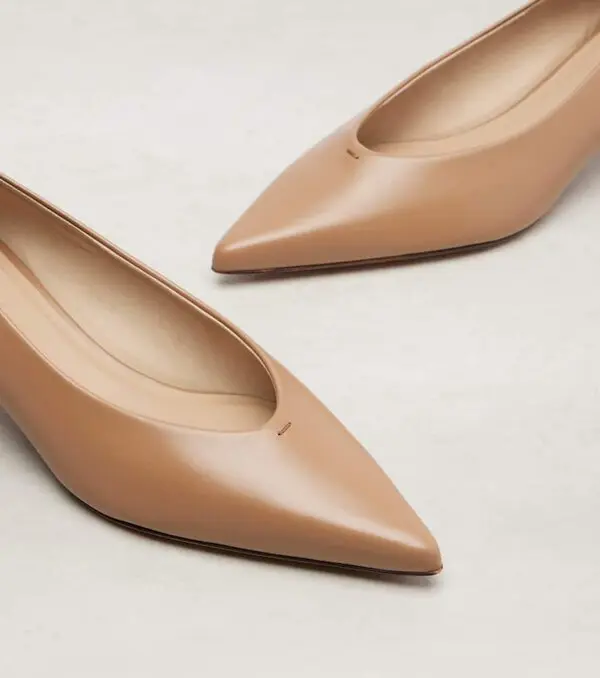 Max Mara Leather Kitten Pumps