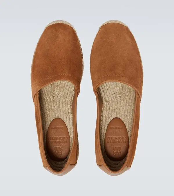 Brunello Cucinelli Suede Espadrilles - Brown