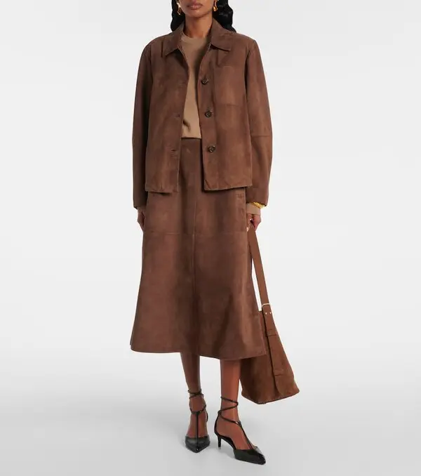 Max Mara Suede Overshirt - Brown