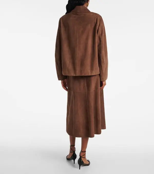 Max Mara Suede Overshirt - Brown