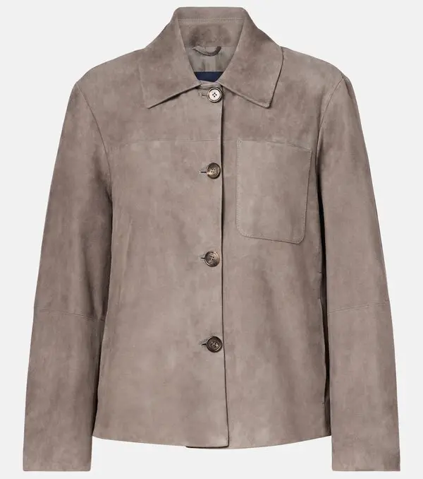 Max Mara Suede Overshirt - Grey