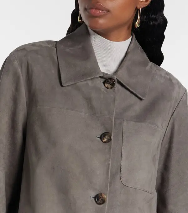 Max Mara Suede Overshirt - Grey