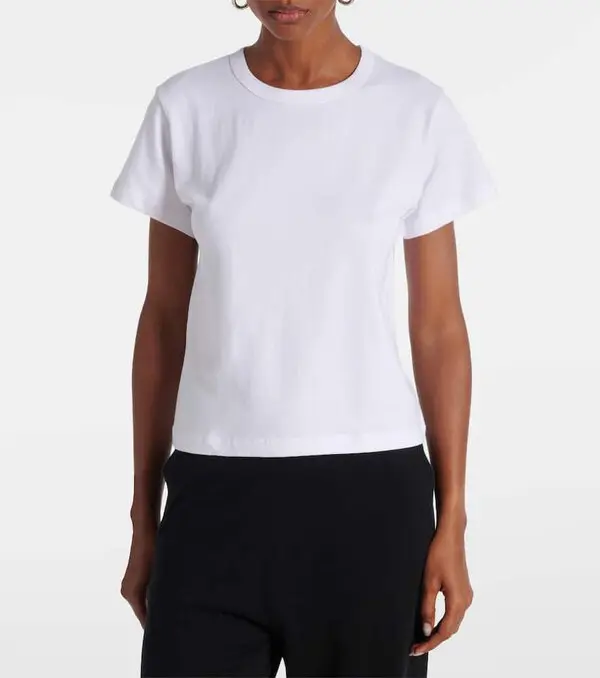 LESET Margo Set Of 3 Cotton Jersey T-shirts - Black