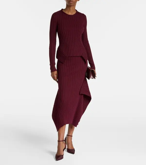 GIANVITO ROSSI 85 Suede-trimmed Organza Pumps - Burgundy