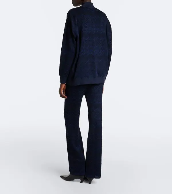 Missoni Zigzag High-rise Flared Pants - Blue