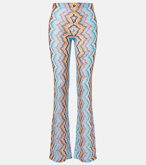 Missoni Zigzag High-rise Flared Pants - Multicoloured