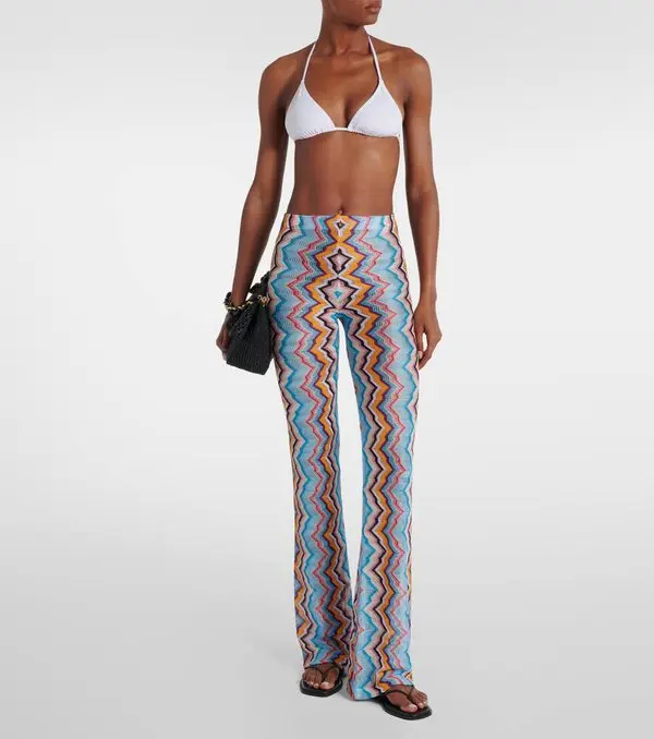 Missoni Zigzag High-rise Flared Pants - Multicoloured