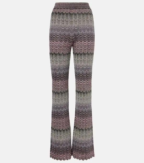 Missoni Zigzag High-rise Flared Pants - Multicoloured