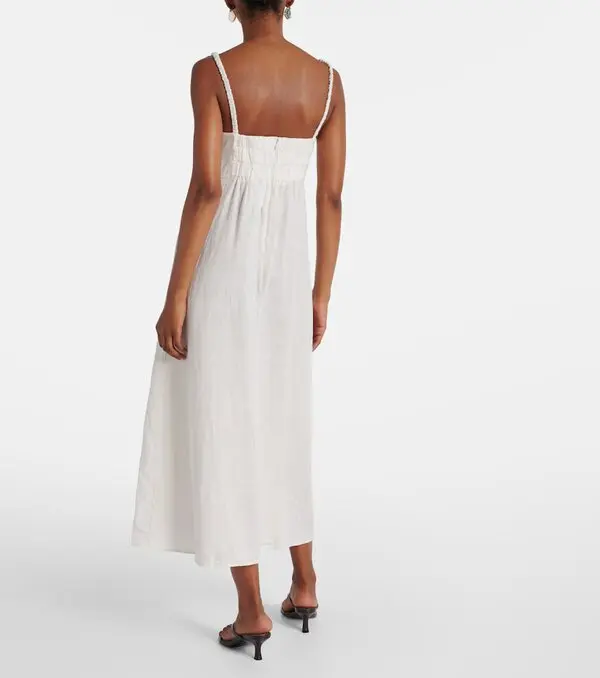 Velvet By Graham & Spencer Janet Linen Midi Dress